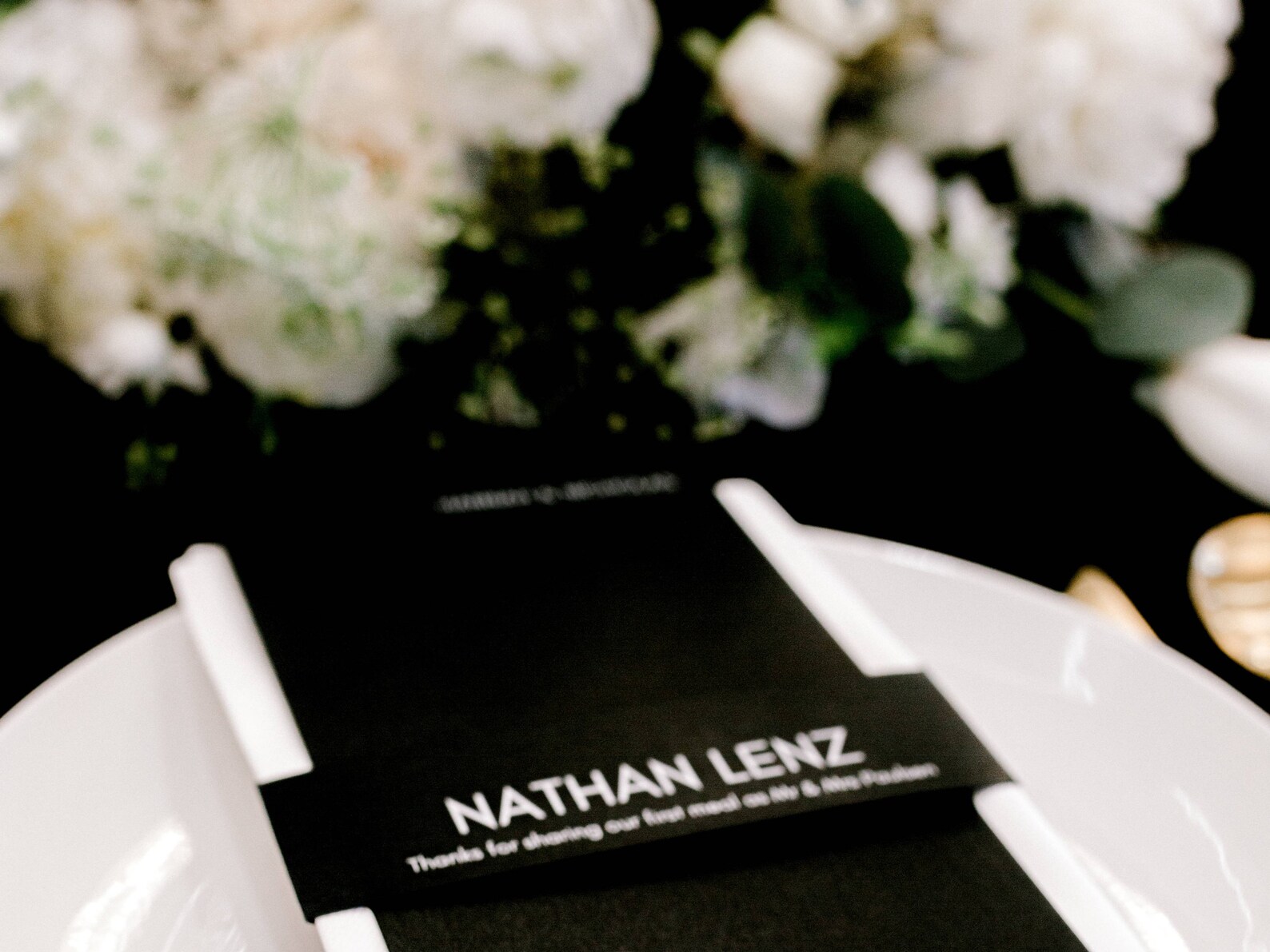 Printed Napkin Wrap Place Cards Modern Place Cards for - Etsy