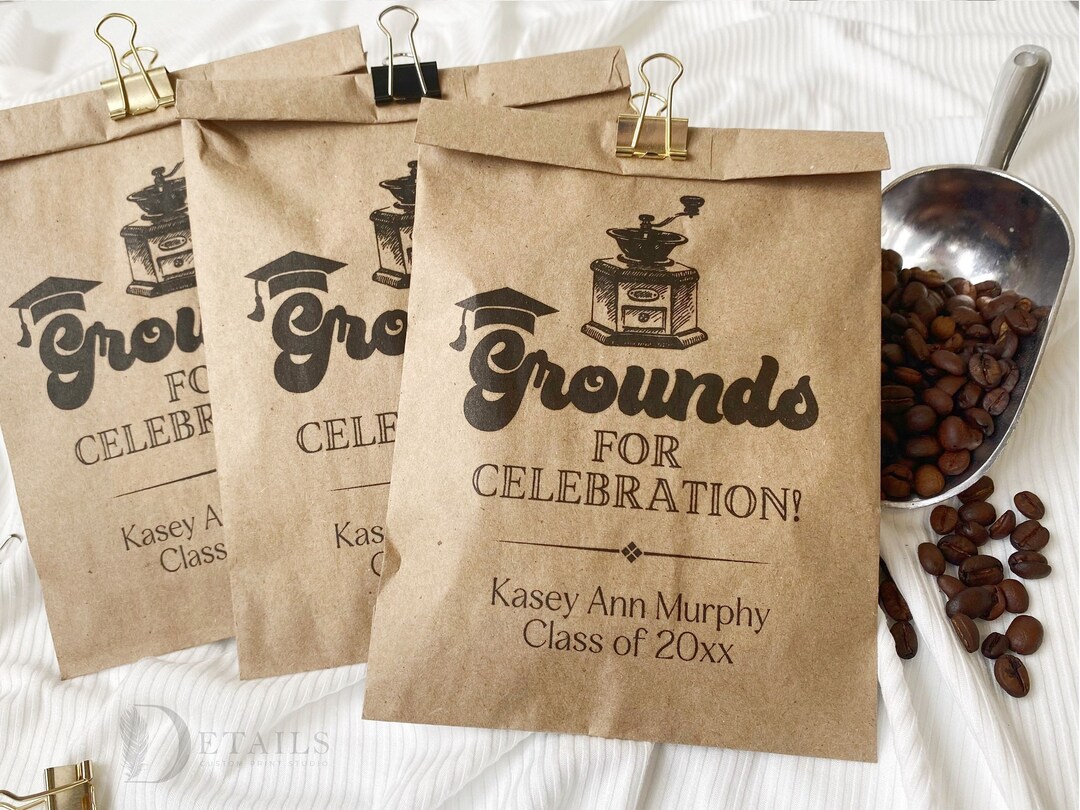 Graduation Coffee Favors, Graduation Party Favors Bags, Coffee Bean ...