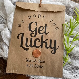 Personalized Lottery Ticket Bags, Scratch Ticket Wedding Favor Bags ...