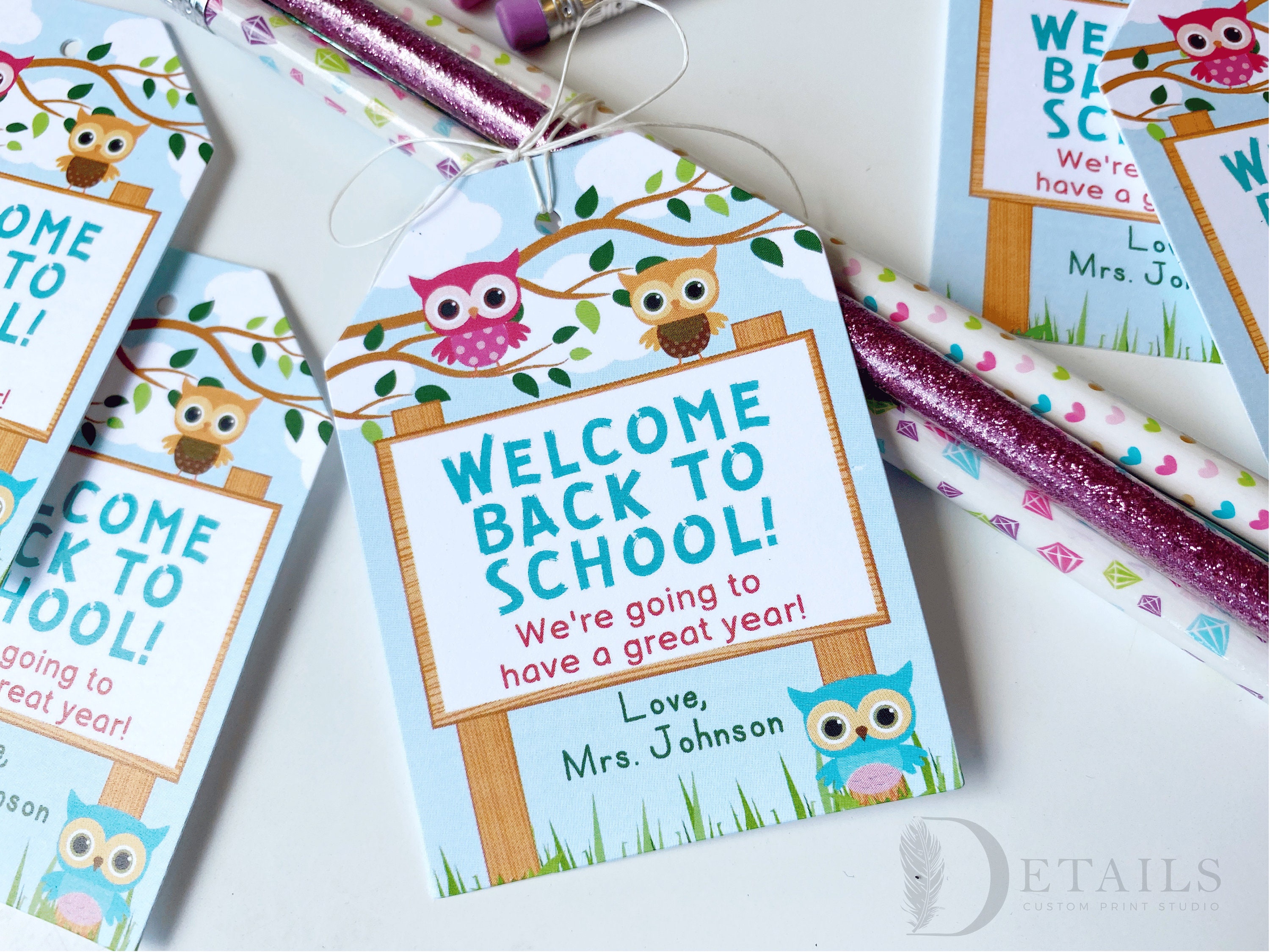 Welcome Back to School Gift Tags, Student Gift Tags, First Day of ...