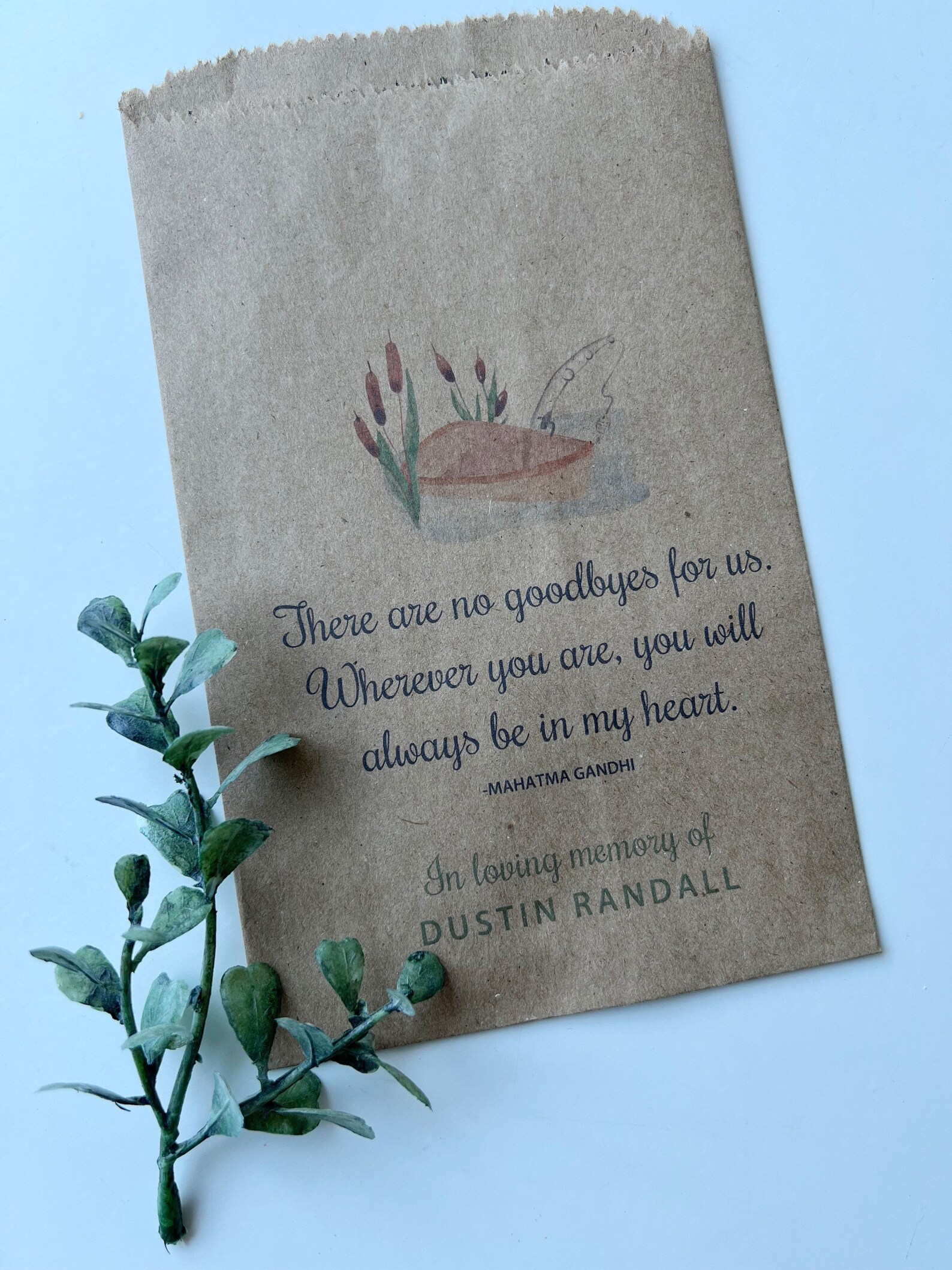 Memorial Gift Bags, Personalized Memorial Gift Bags, Funeral Favor Bags ...