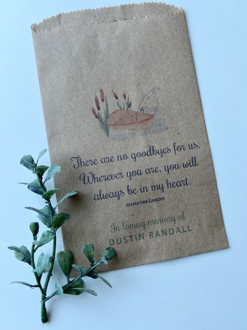 Memorial Gift Bags Personalized Memorial Gift Bags Funeral - Etsy