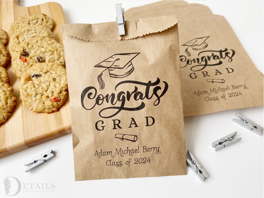 Graduation Cookie Bags, Graduation Party Favors, Cookie Buffet Bag ...