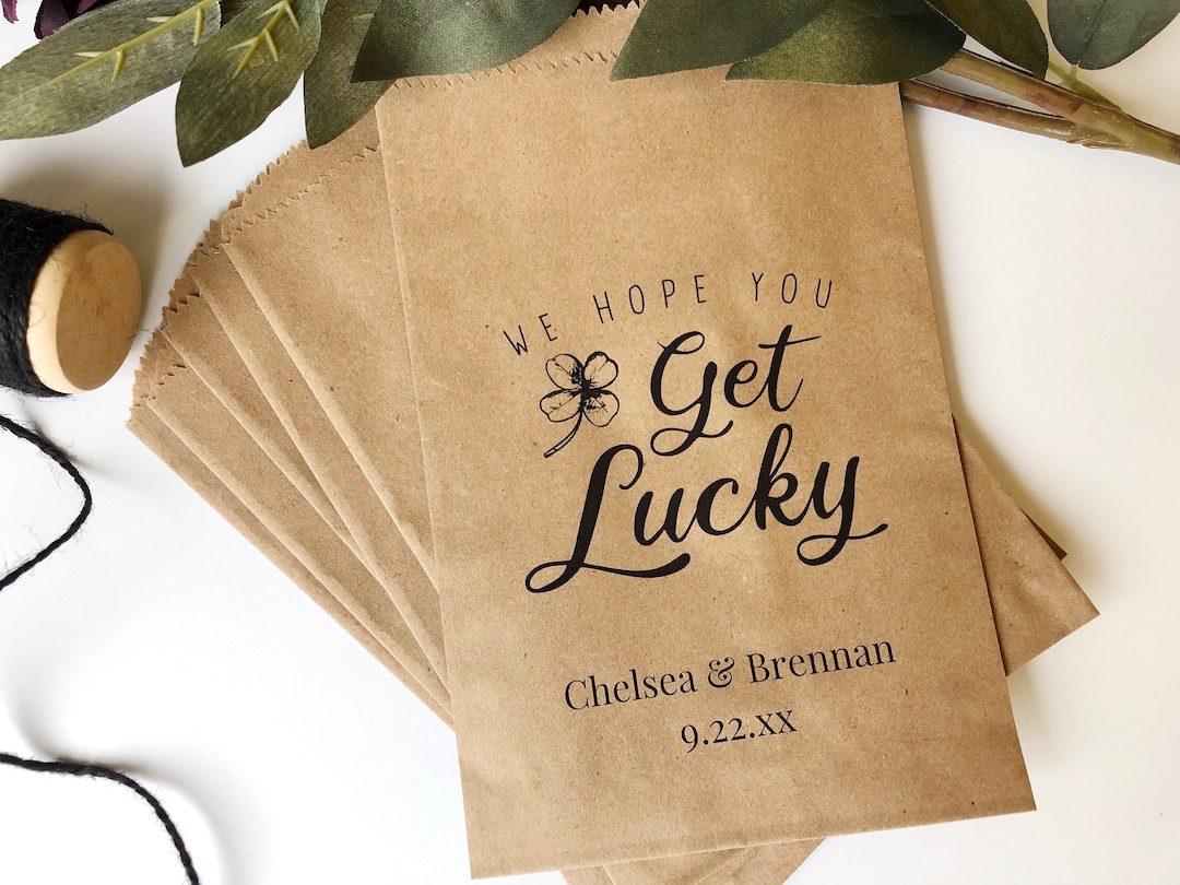Scratch Ticket Wedding Favor Bags - Lotto Ticket Gift - Wedding Lottery ...