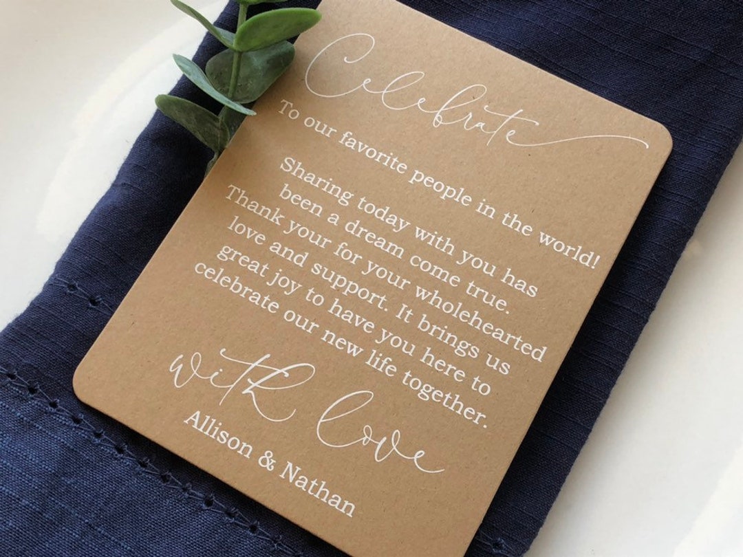 Fall Storybook Wedding Reception Thank You Cards - Celebration Place ...