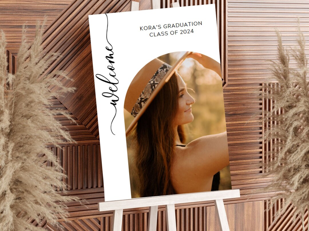 Graduation Party 2025 Welcome Sign, Photo Graduation Welcome Poster ...