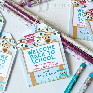 Welcome Back to School Gift Tags, Student Gift Tags, First Day of ...