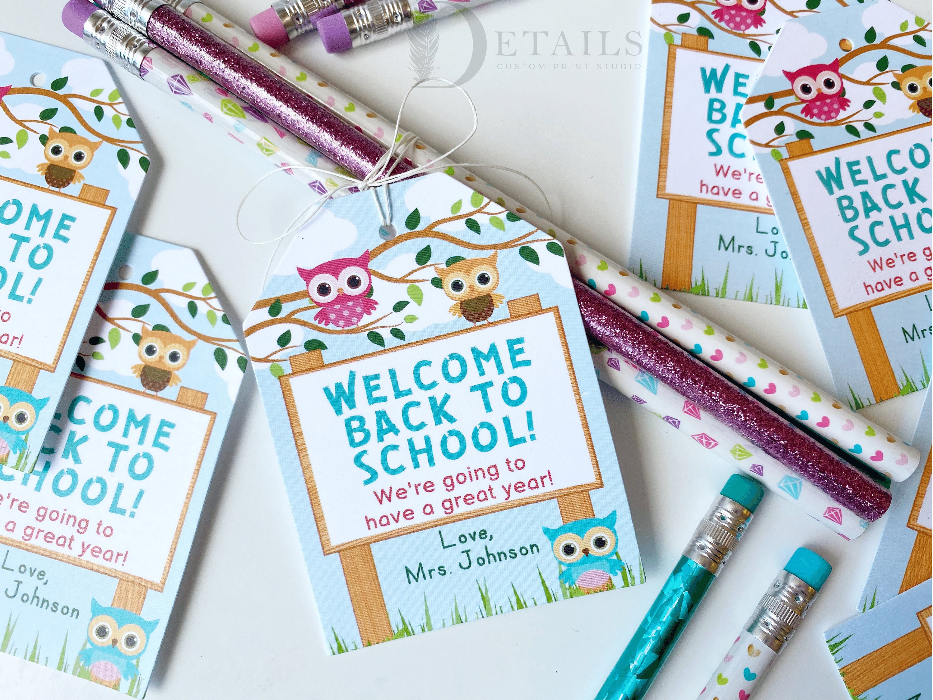 Welcome Back to School Gift Tags, Student Gift Tags, First Day of ...