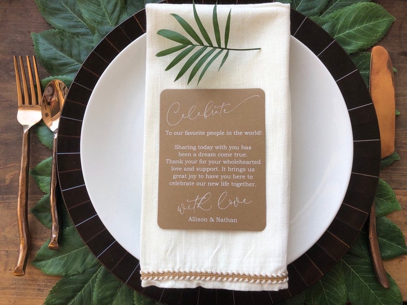 Storybook Wedding Reception Thank You Cards Celebration | Etsy