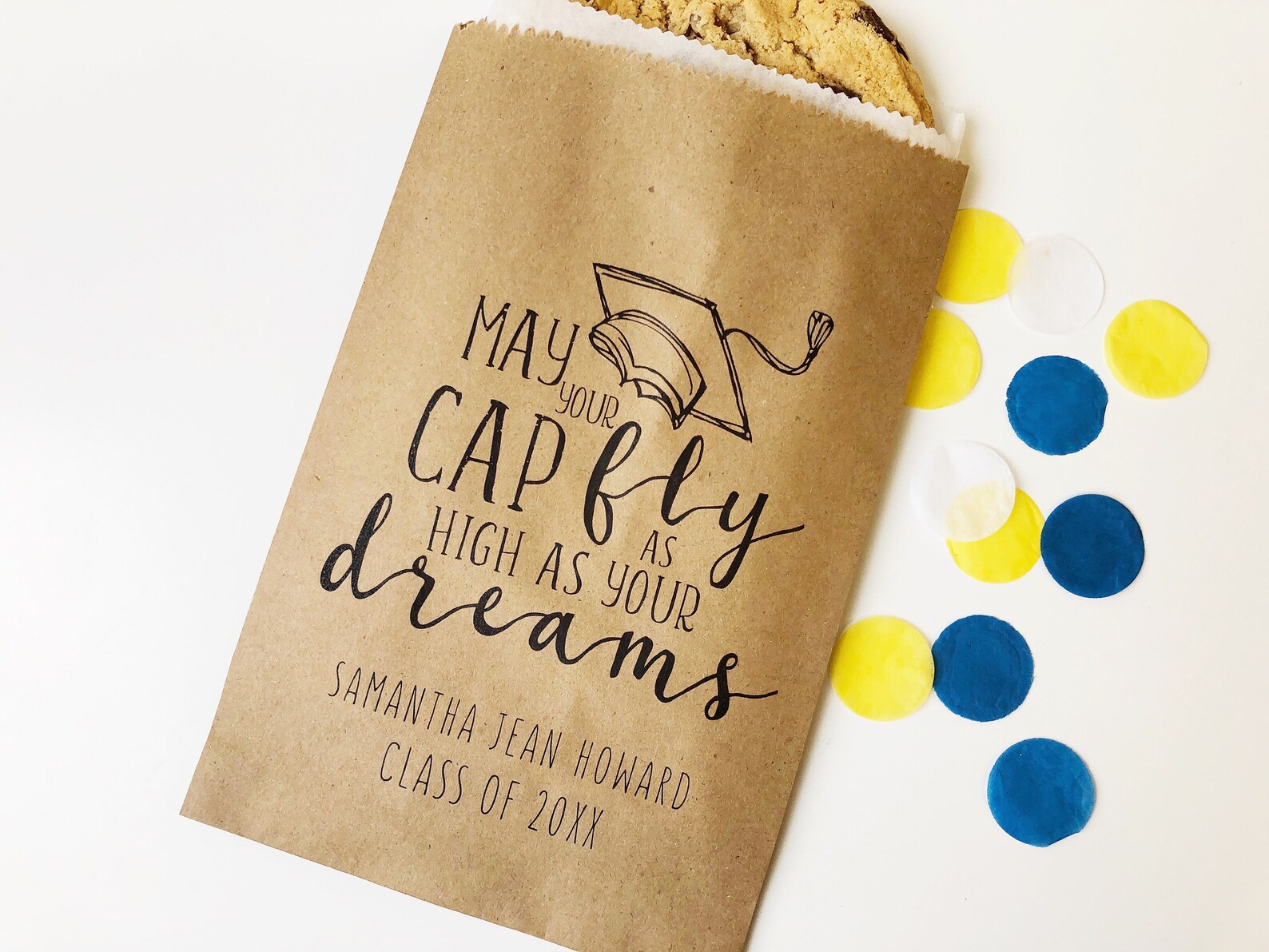 Personalized Graduation Party Favors, Candy Buffet Bag, Cookie Bar ...