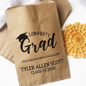 Graduation Party Favor Bag | Personalized Treat Bag | Congrats Grad ...