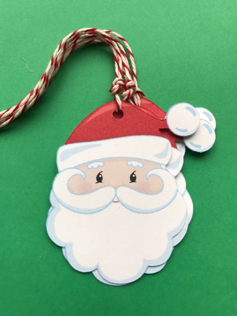 Santa Gift Tags - Etsy