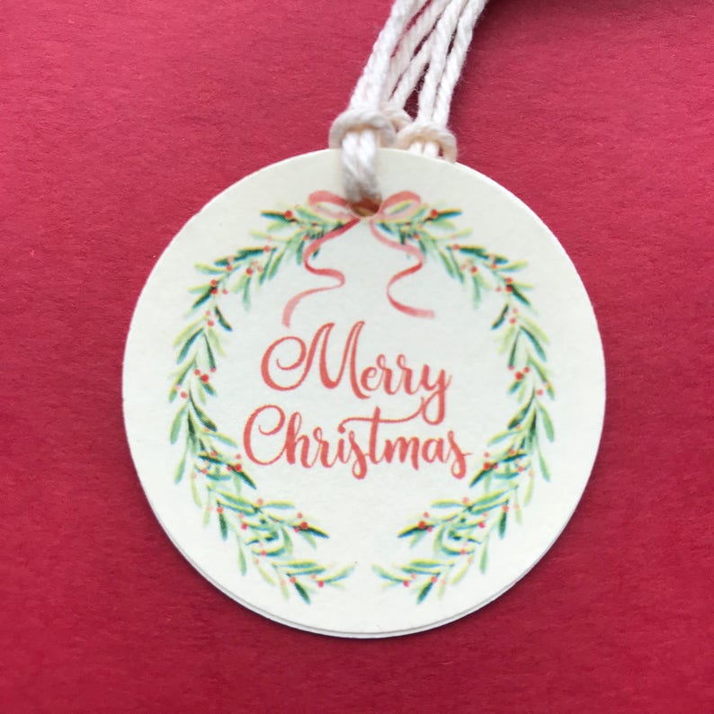 Christmas Gift Tags / Merry Christmas Tags | Etsy