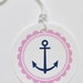 Nautical Navy and Pink / Anchor / Favor / Gift Tags / Set of 10 - Etsy