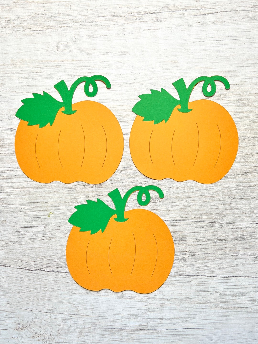 Fall Pumpkin Cut Outs / Die Cuts / Embellishments / Set of 6 - Etsy