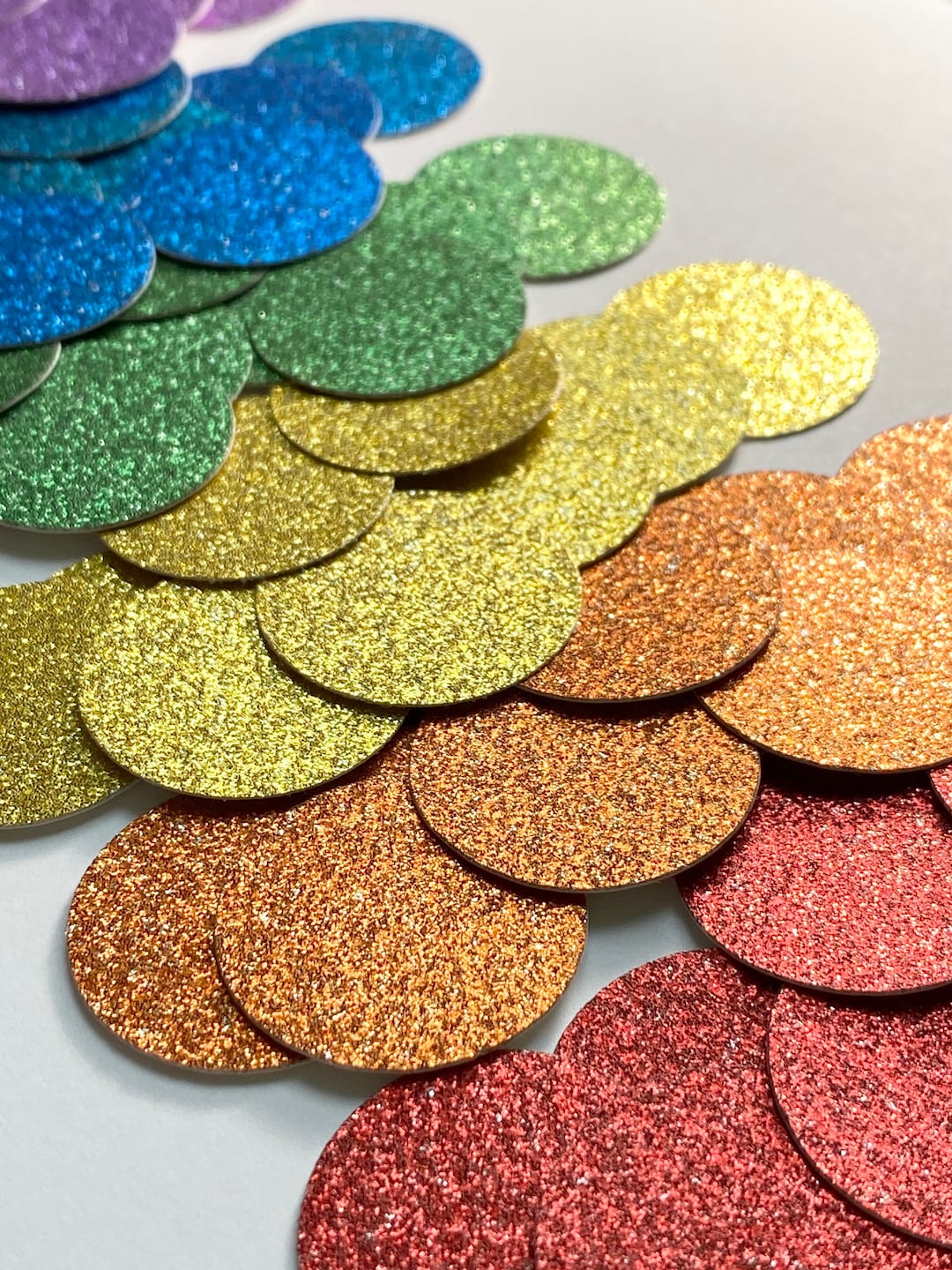 Glitter Confetti / Choose Size and Color(s) / 100 Pieces - Etsy