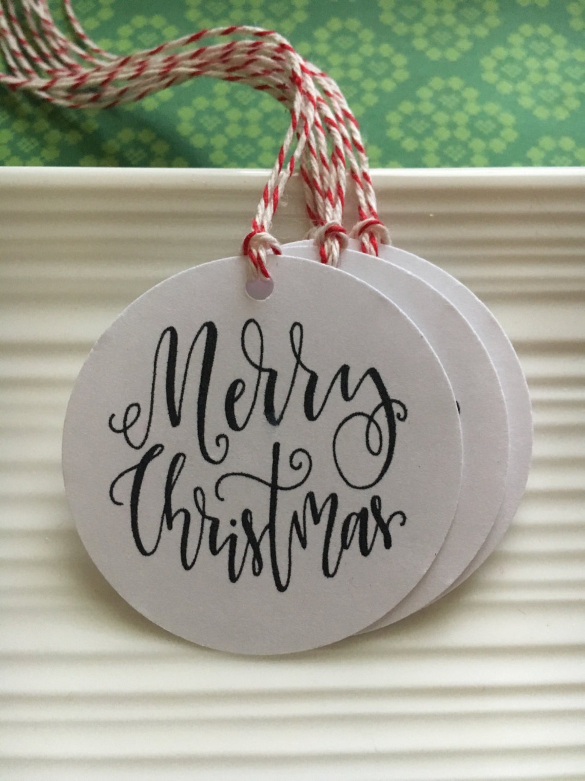 Merry Christmas Gift Tags - Etsy