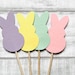 Easter / Bunny / Peep Cupcake Toppers / Set of 12 - Etsy