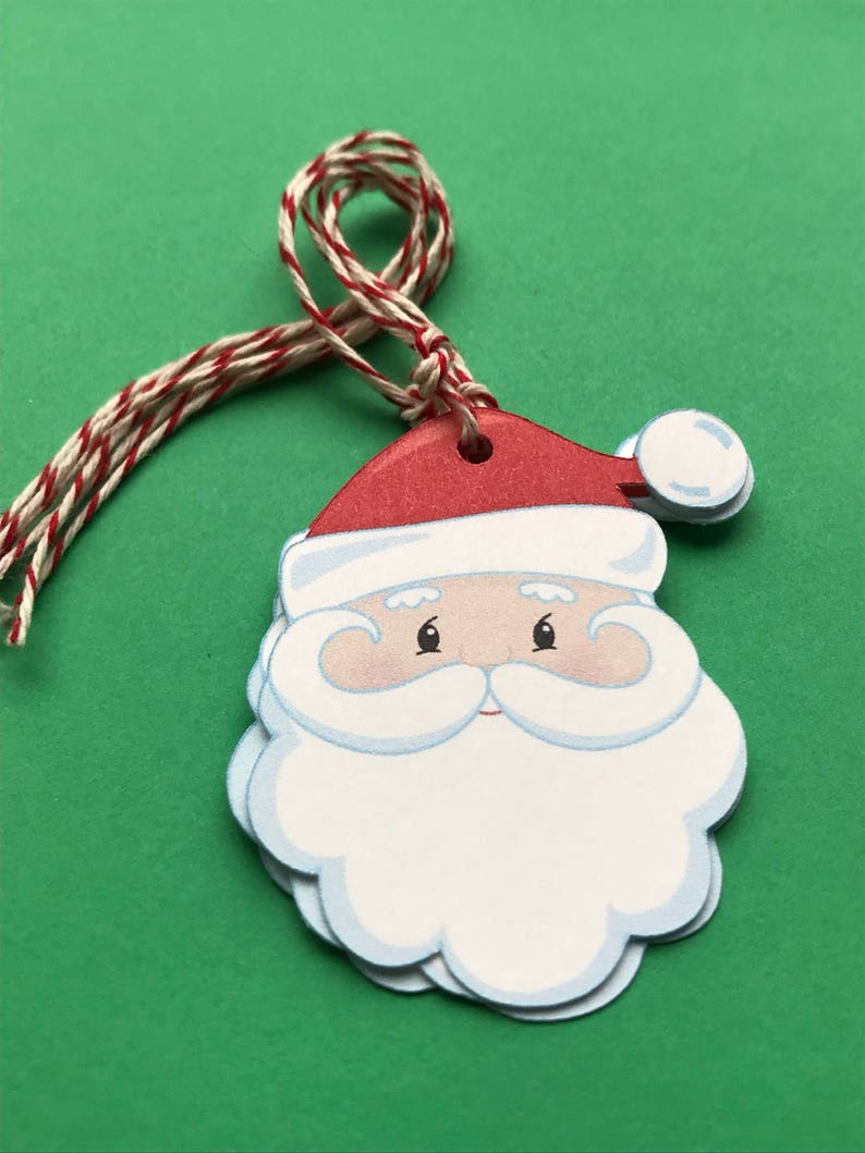 Santa Gift Tags - Etsy