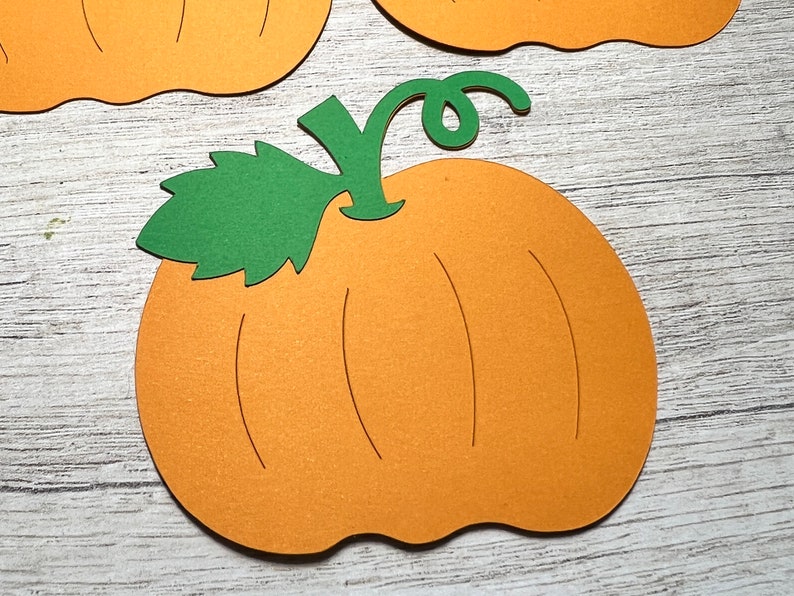 Fall Pumpkin Cut Outs / Die Cuts / Embellishments / Set of 6 - Etsy