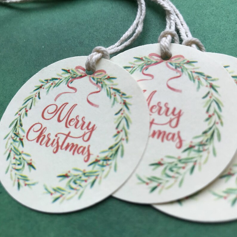 Christmas Gift Tags / Merry Christmas Tags | Etsy