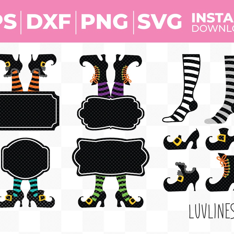 Witch Boots Svg - Etsy