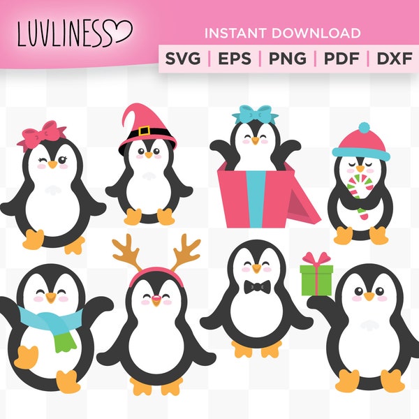 Winter Penguin - Etsy