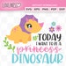 Set of 4 Girl Dinosaur SVG for Cricut & Silhouette, Pink Dinosaur SVG ...