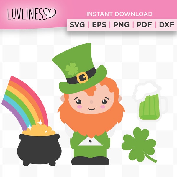 Leprechaun Clip Art - Etsy