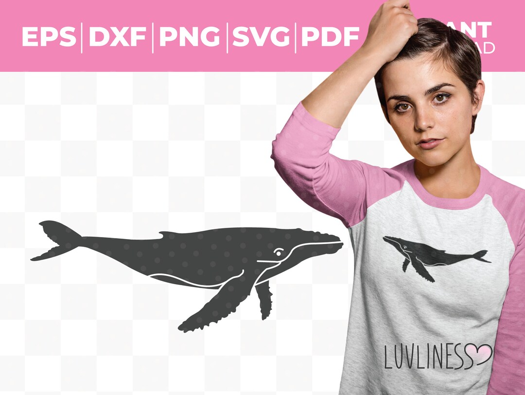 Humpback Whale SVG, Whale SVG, Instant Download for Cricut, Silhouette ...