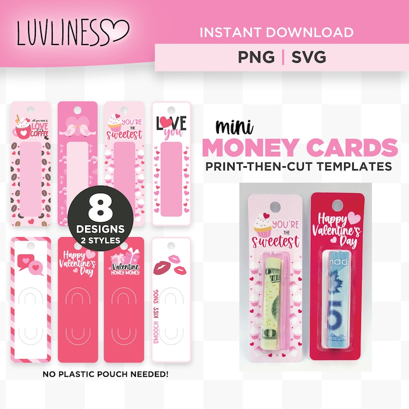 Mini Valentine Cards - Etsy