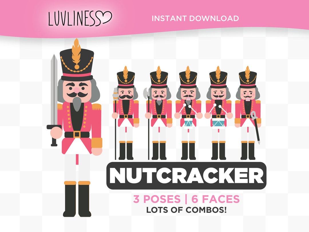 Nutcracker SVG Files Bundle of 6, Nutcracker Clip Art for Cricut ...