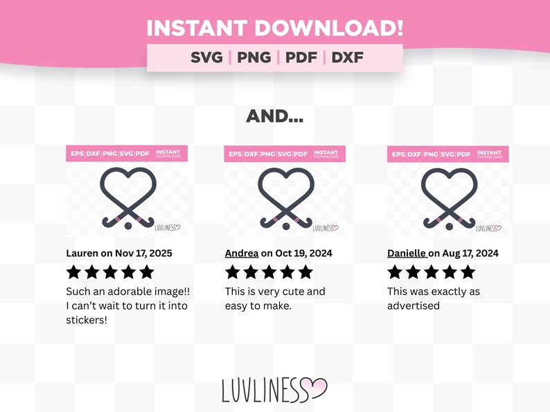 Hockey Stick Heart SVG, Hockey Valentine SVG, Instant Download for ...