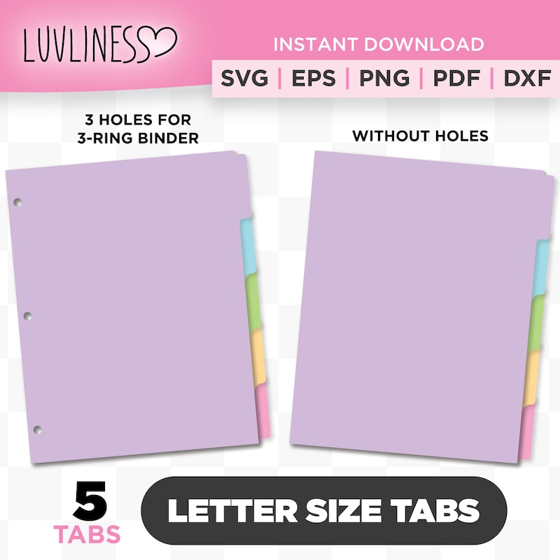 Patterned Binder Dividers - Etsy