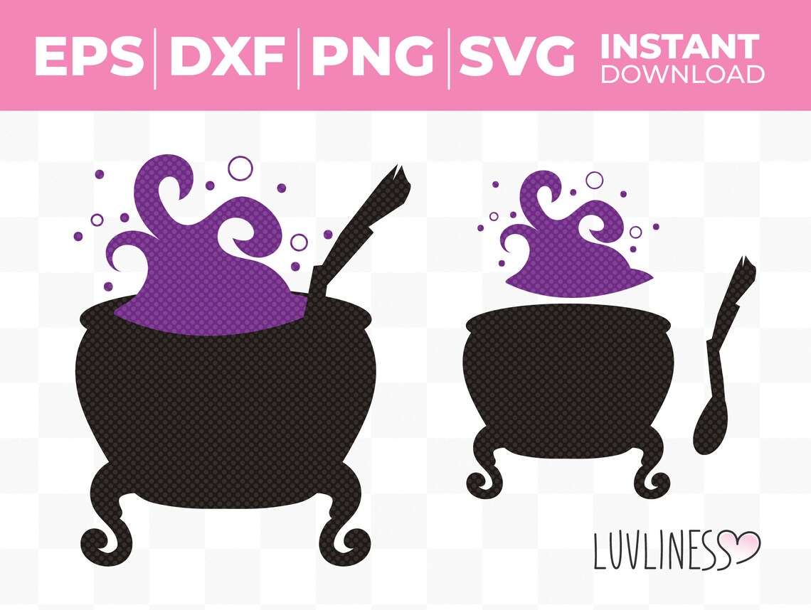 Hocus Pocus Witches Cauldron SVG Bundle Instant Download for - Etsy