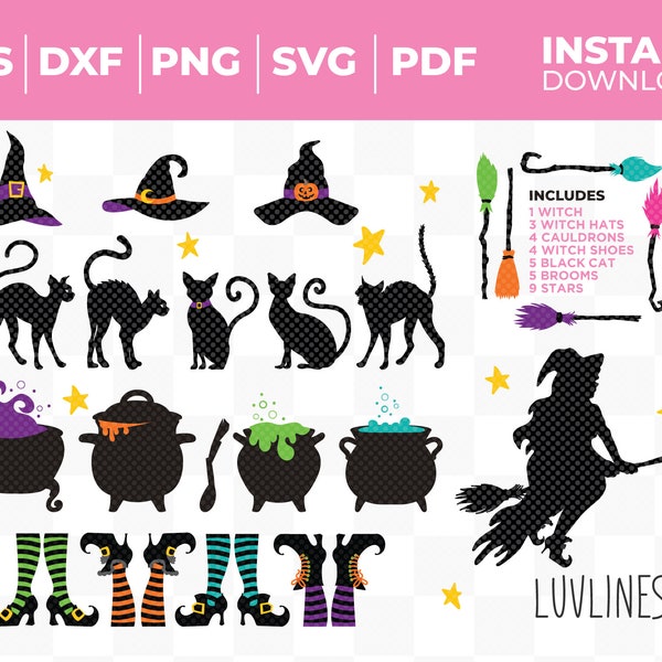 Witch Svg - Etsy