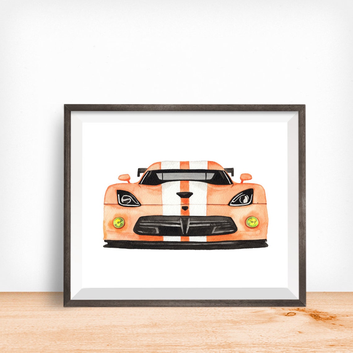 Printable Race Car Illustration Car Art Print Set Old Race - Etsy