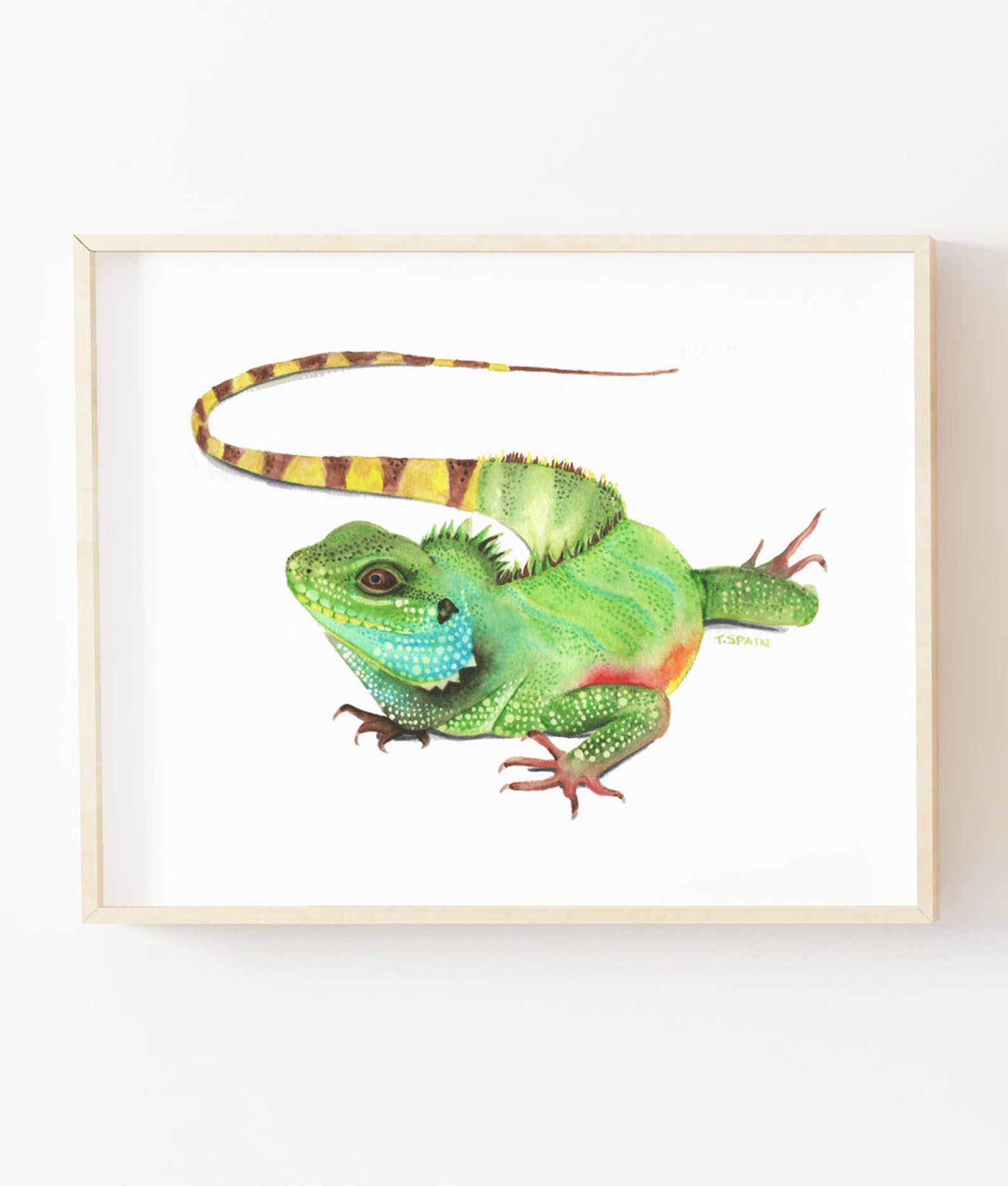 Printable Lizard Watercolor Art Boys Bedroom Art Print Set - Etsy