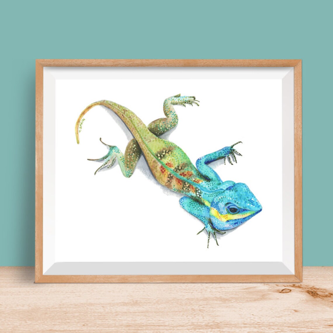Printable Lizard Watercolor Art Boys Bedroom Art Print Set - Etsy