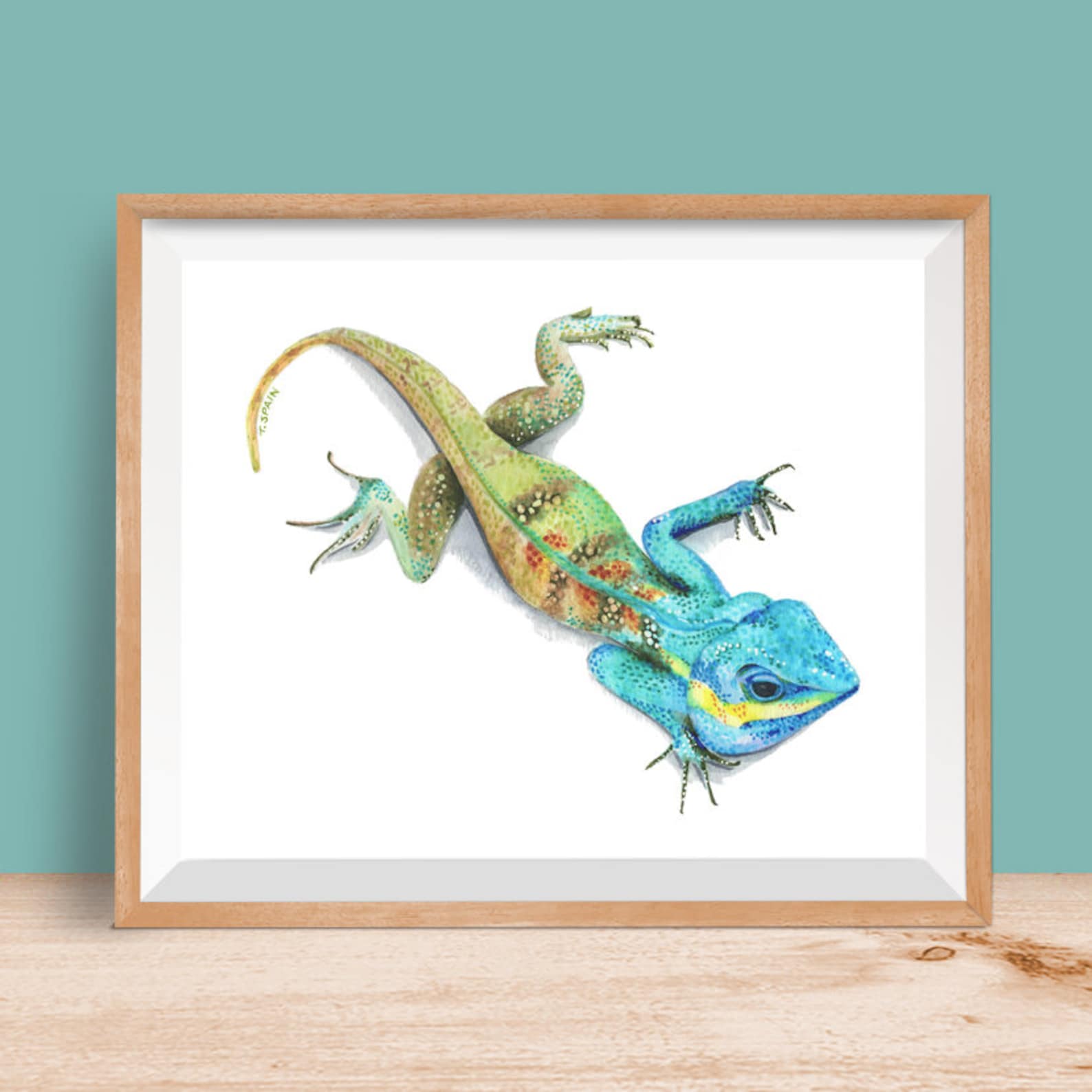 Printable Lizard Watercolor Art Boys Bedroom Art Print Set - Etsy