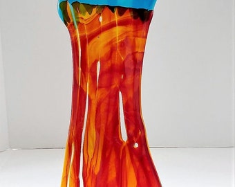 Tall Glass Sculpture | Etsy UK