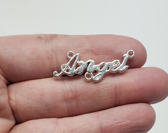 10pcs/lot Angel Charm Feathers Appear When Angels Are Near Message ...