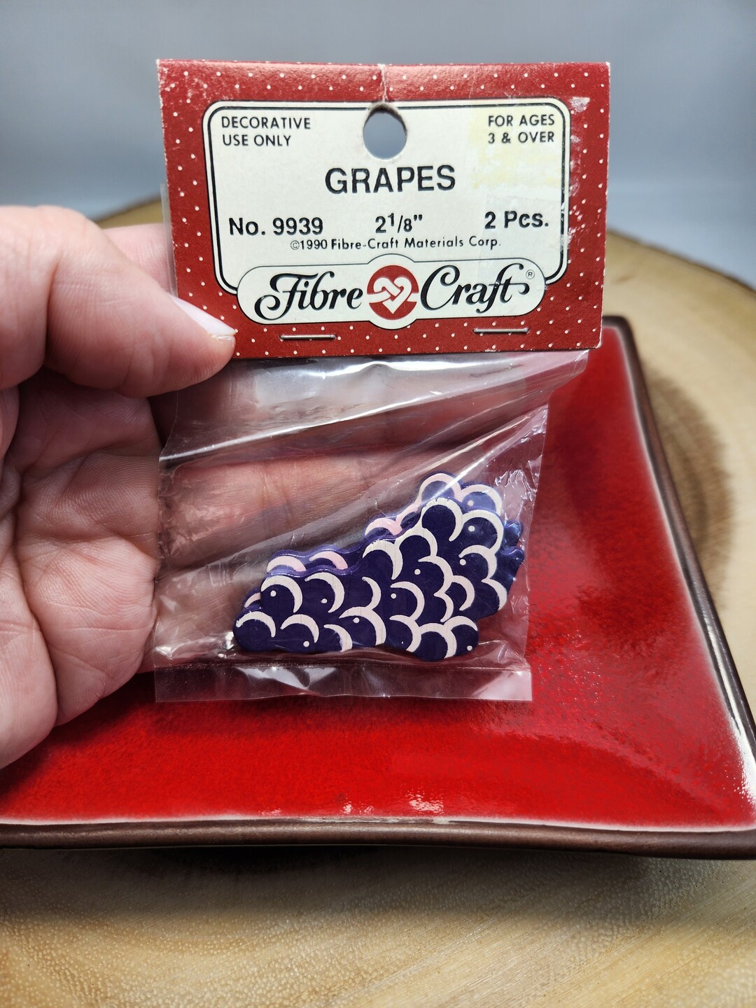 Grape Wood Pieces Painted, Fibre Craft Grapes - Etsy