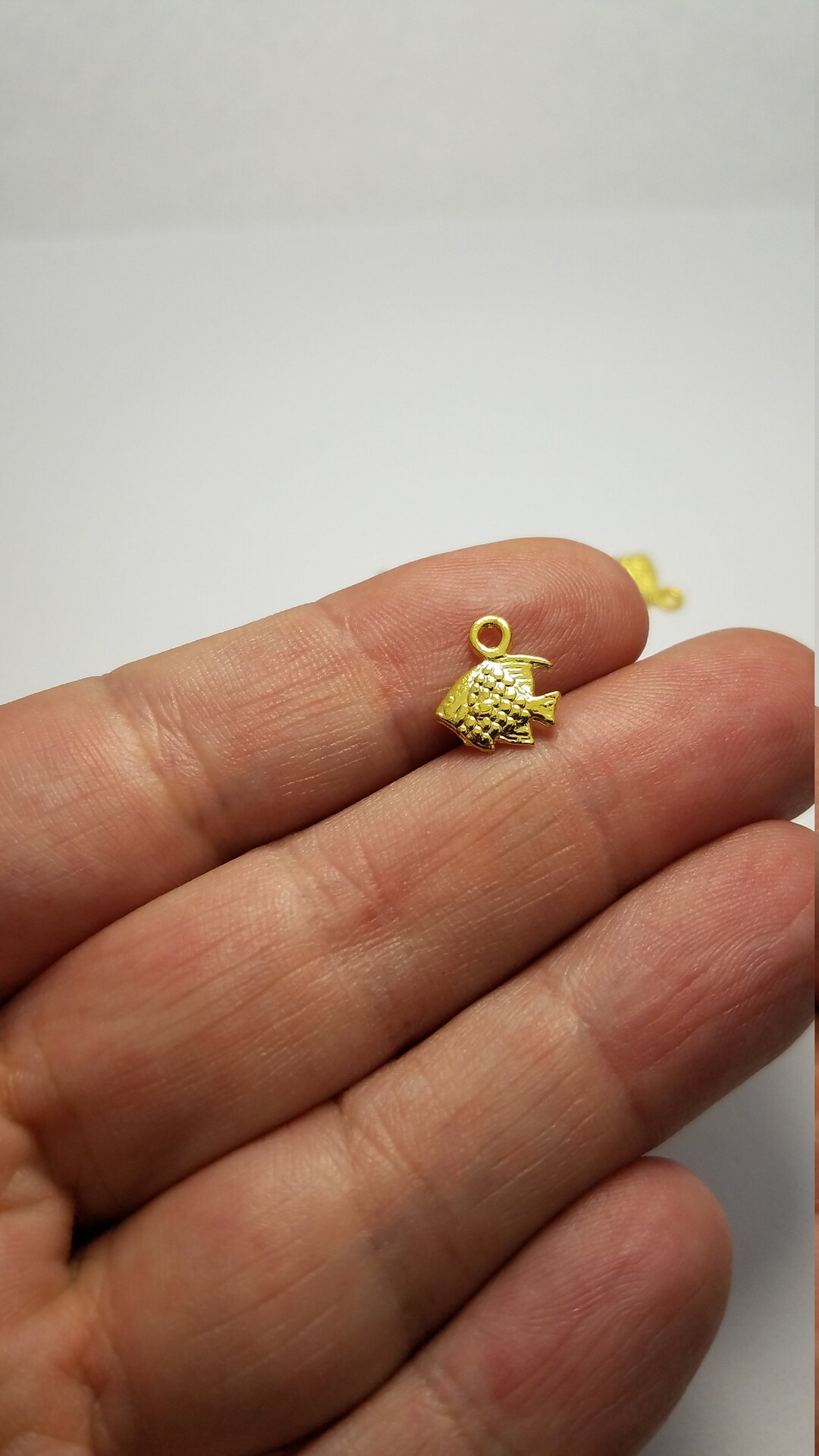 Gold Fish Charms, 6 Fish Charms, Little Fish Charms, Fish Charms - Etsy