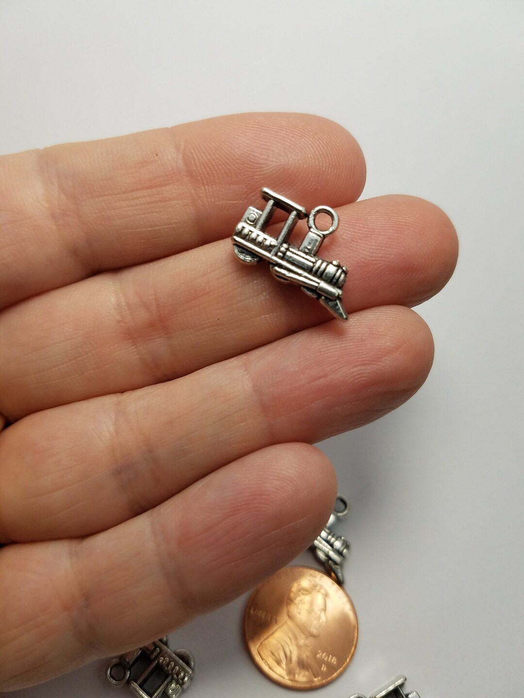 Silver Train Charms, 4 Train Charms, Train Charms, Silver Locomotive ...