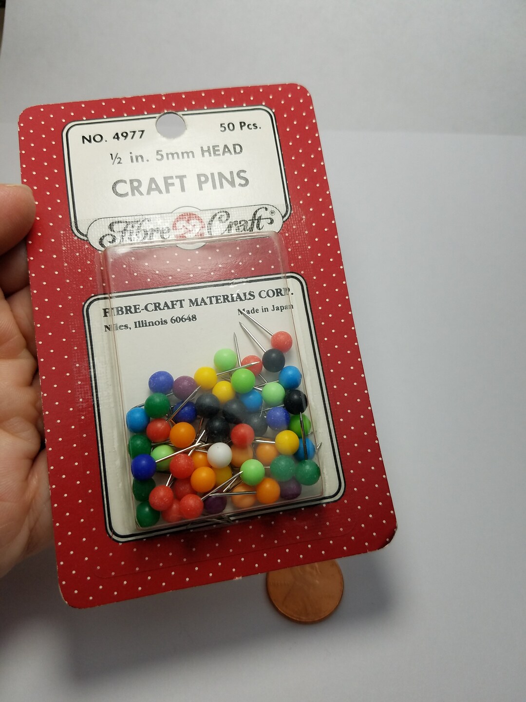 Craft Pins Package, 1 Box - 1/2
