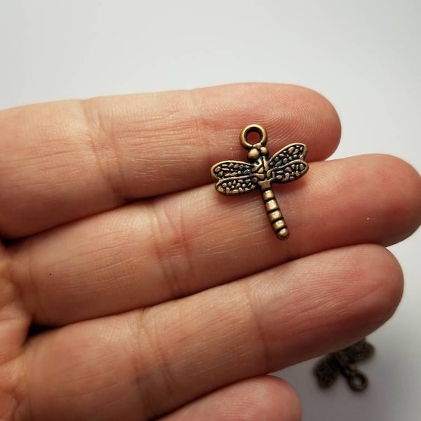 Dragonfly Charms - Etsy