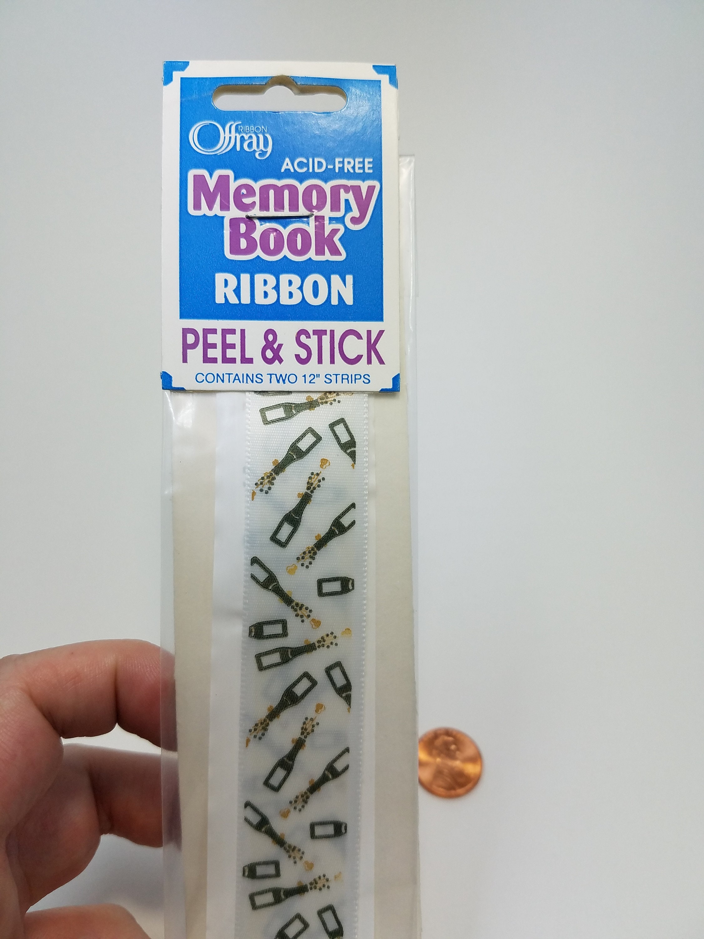 Memory Book Peel and Stick Ribbon 1 Champagne Bottle - Etsy UK