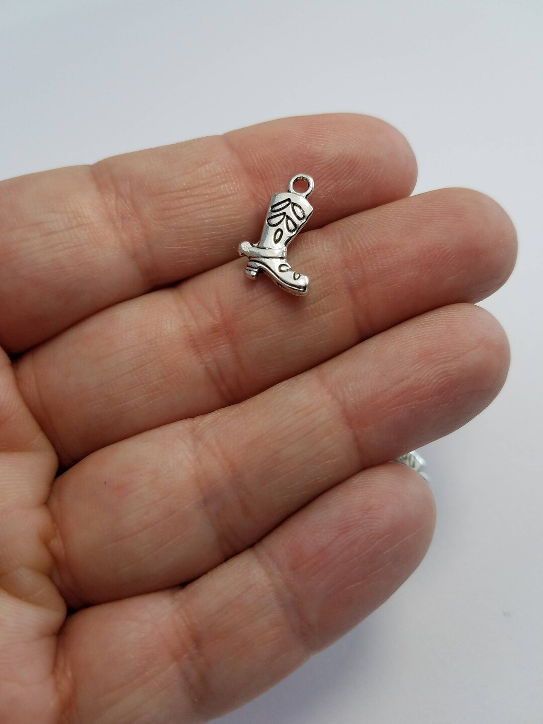 Silver Cowboy Boot Charms, 6 Silver Cowboy Boot Charms, Boot Charms ...