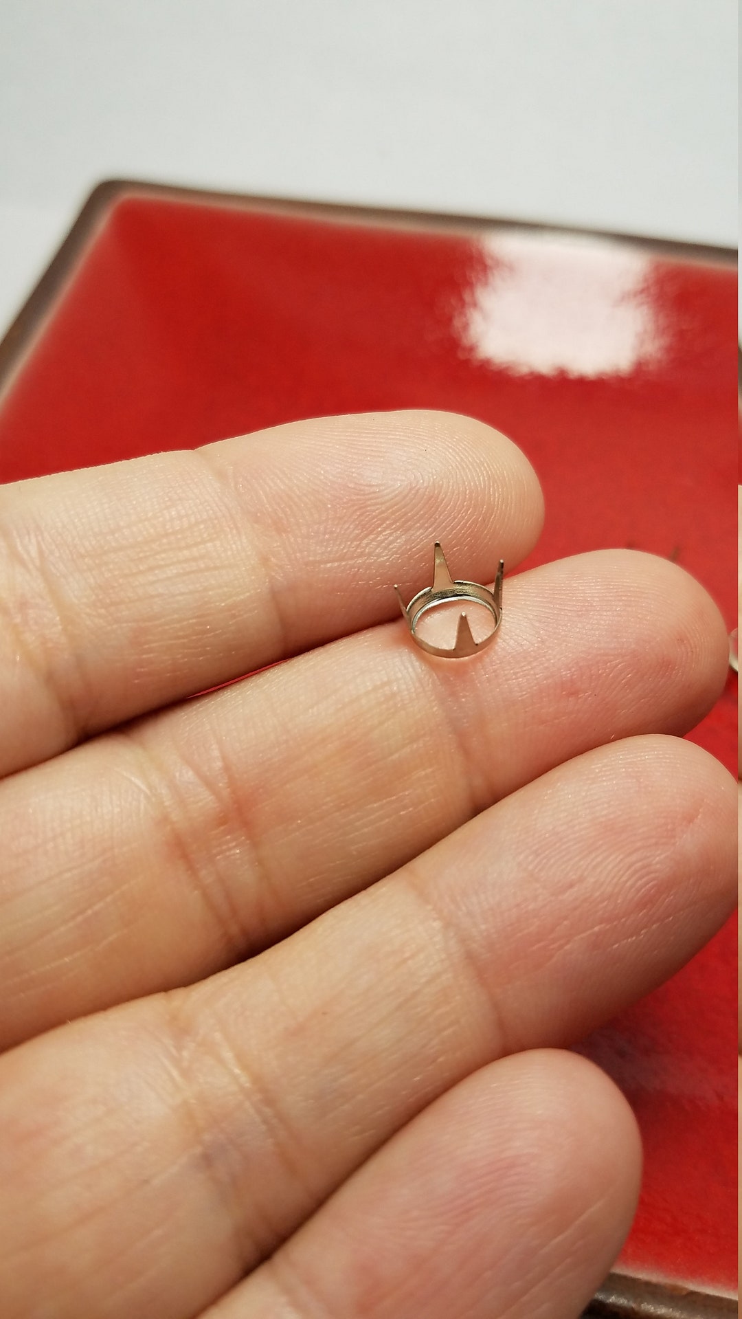 Round Nickle Rim Settings, 8 6.5 Mm Nickle Rim Settings - Etsy